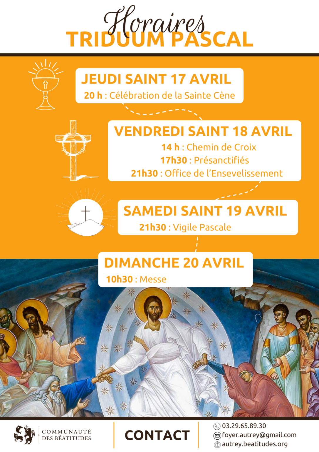 Triduum Pascal - Communauté des Béatitudes